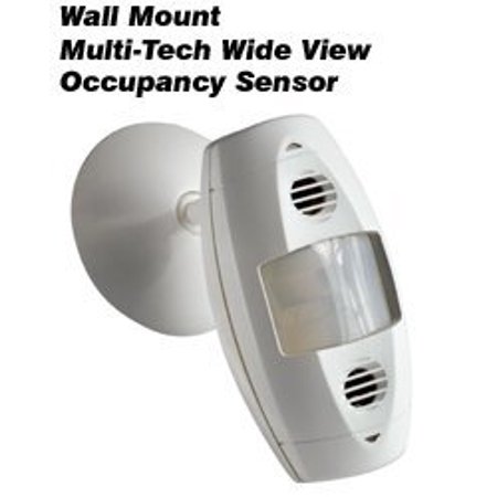 Leviton OSW12-M0W Multi-Technology, 110 Degree, 1200 sq. ft. Coverage, Self-Adjusting, Wall ...