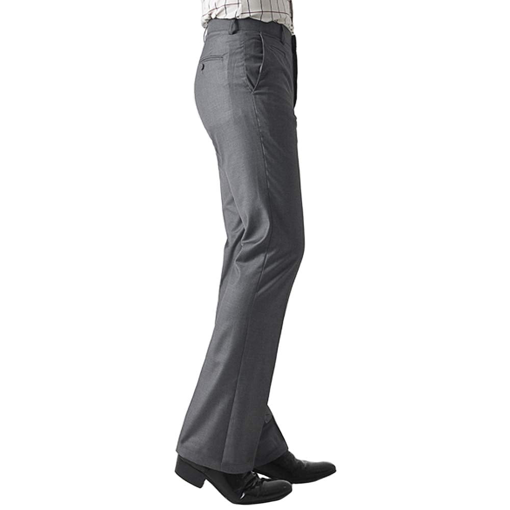 HAORUN Men Flared Formal Dress Pants Slim Fit 60s 70s Vintage Bell ...
