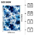 Blue and Gray Watercolor Flowers Notebook Detachable Coil Notebook ...