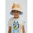 Bluey Bingo T-Shirt Chambray Shorts and Twill Bucket Sun Hat 3 Piece ...