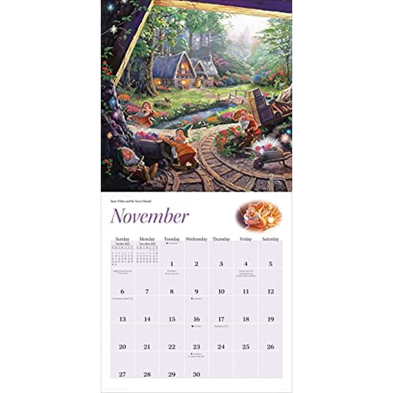 Thomas Kinkade Disney Dreams Collection 2022 Wall Calendar