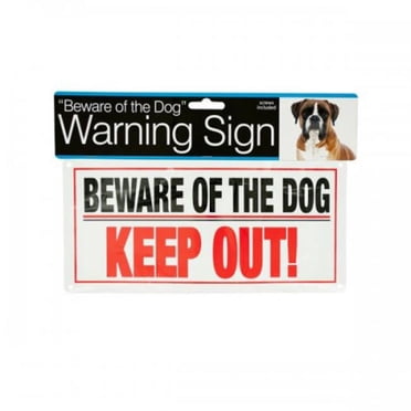 Warning Dangerous Dog on Premises Sign - Walmart.com