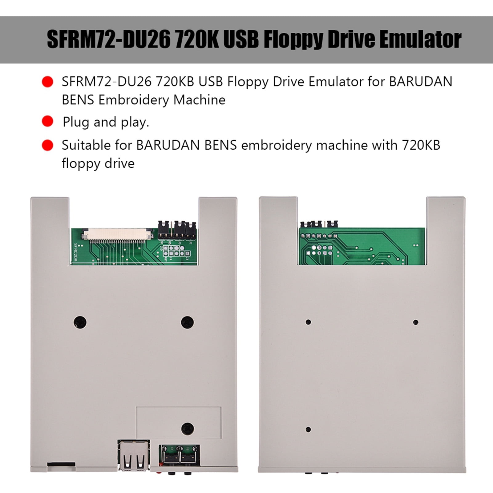 Emulador USB, SFRM72-DU26 720K USB Disquete Emulador USB Disquete ...