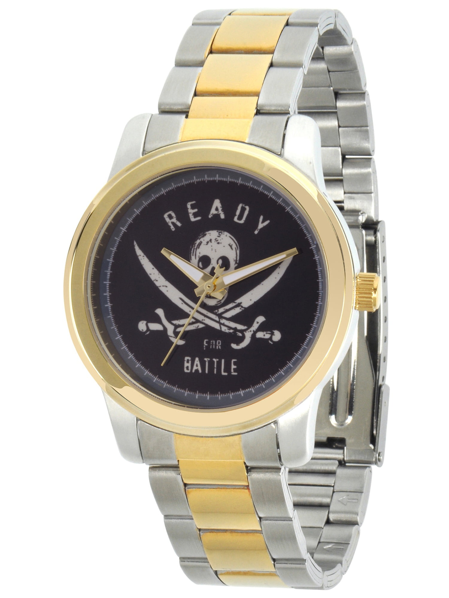 Pirates of the Caribbean 5 B/W Men's Two Tone Alloy Watch, Two Tone ...