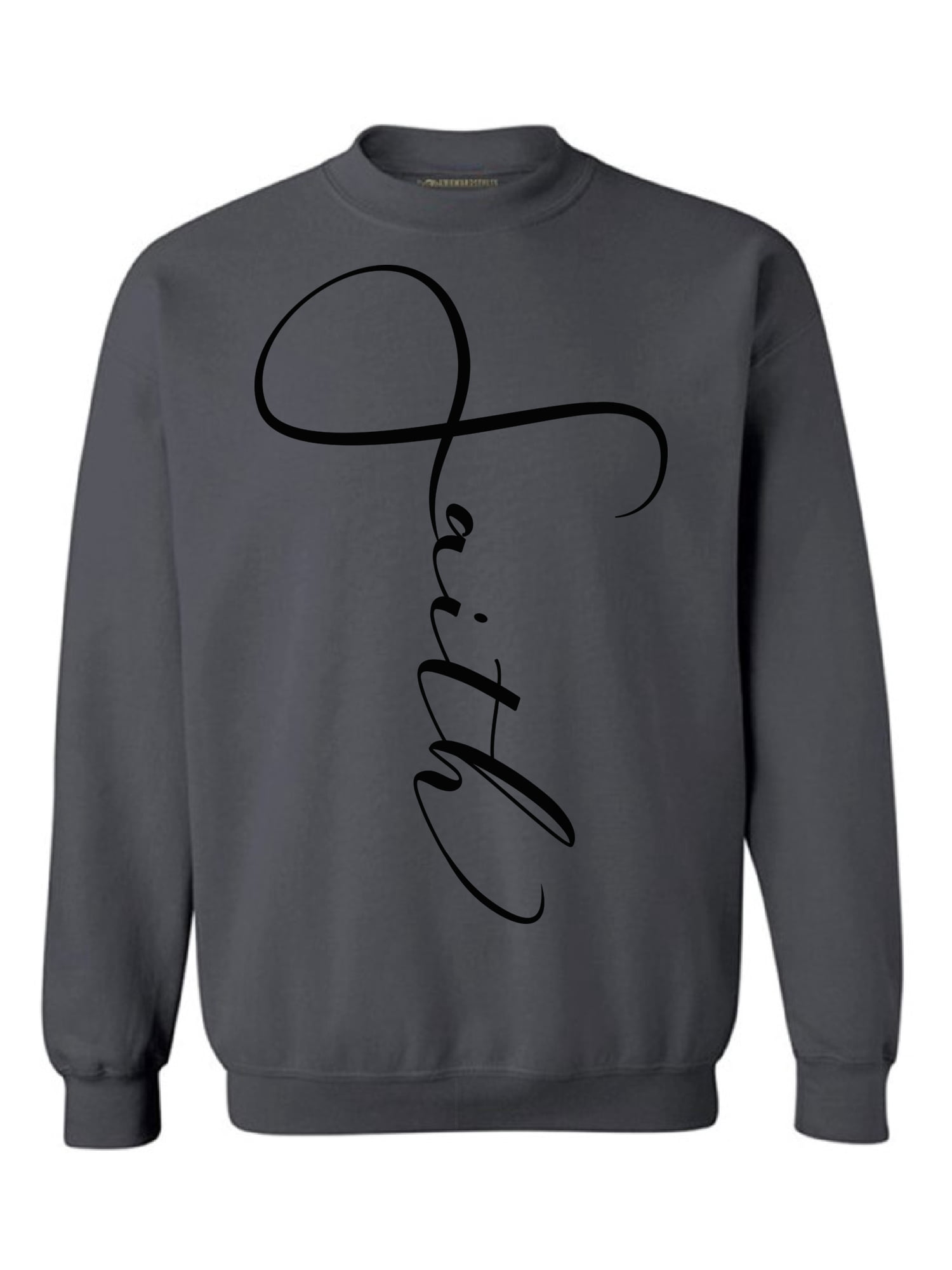 Awkward Styles Faith Clothes Collection Black Crewneck For Women Faith