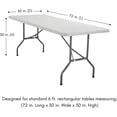 90 x 132 Inch Rectangular Crushed Velvet Tablecloth for 6 ft ...
