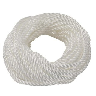 Twisted Rope, White, Polypropylene, 3/16" x 50' - Walmart.com