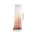 Beautynvta Gradient Color Sheer Window Curtains, Light Filtering Semi ...