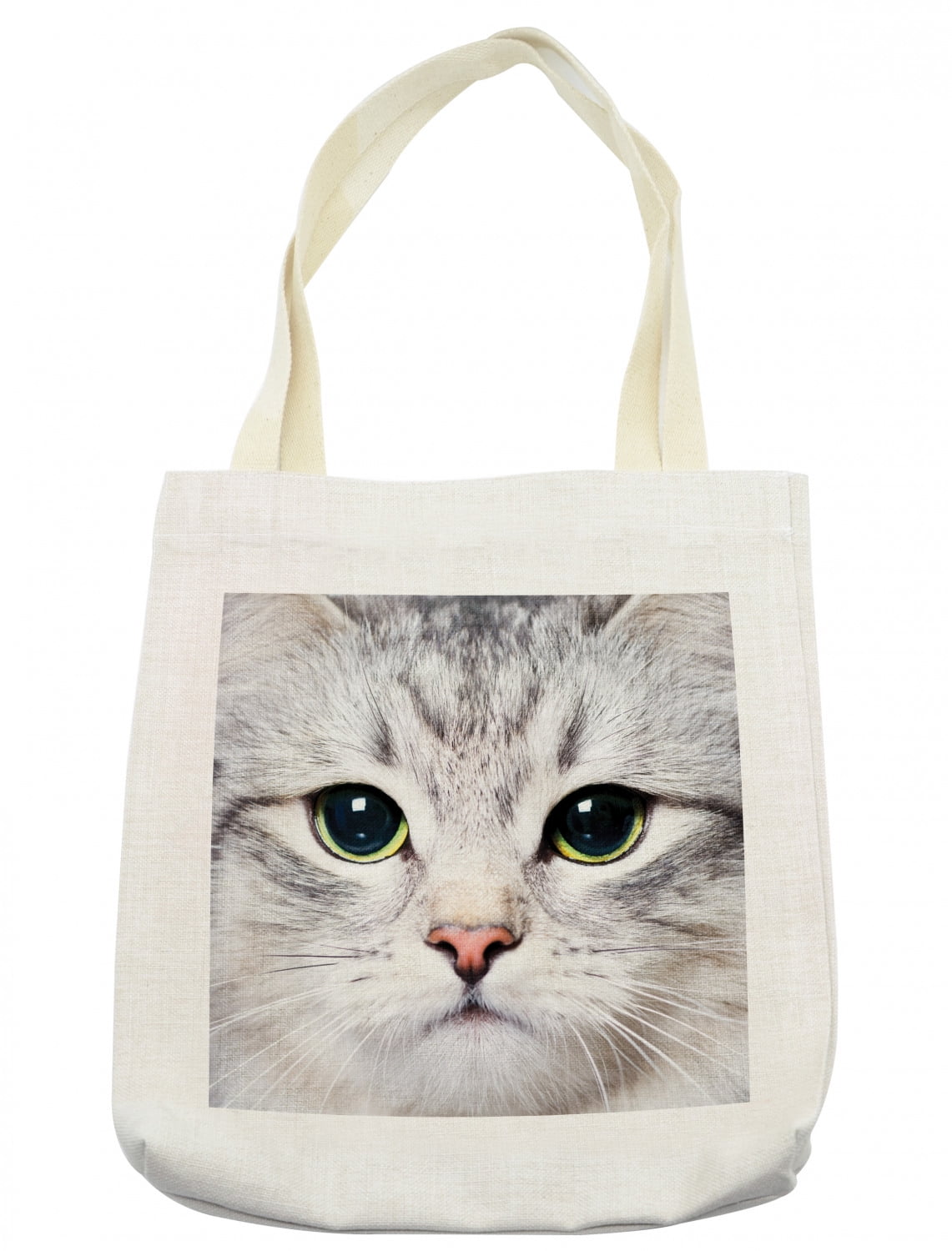 Cat Tote Bag, Cat Print Kitten Kitty Closeup Portrait Digital ...