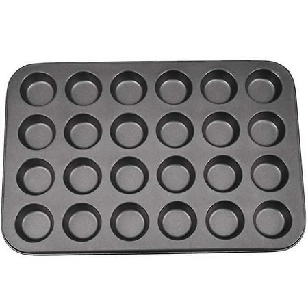 Nonstick Carbon Steel Mini Muffin Cake Macaroon Pan 24 Cavity | Walmart ...