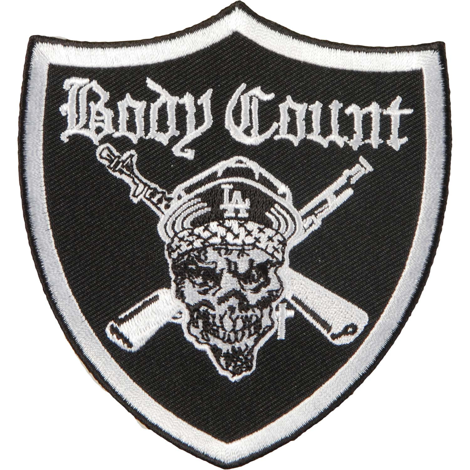Body Count Men's Raider Logo Embroidered Patch Black - Walmart.com