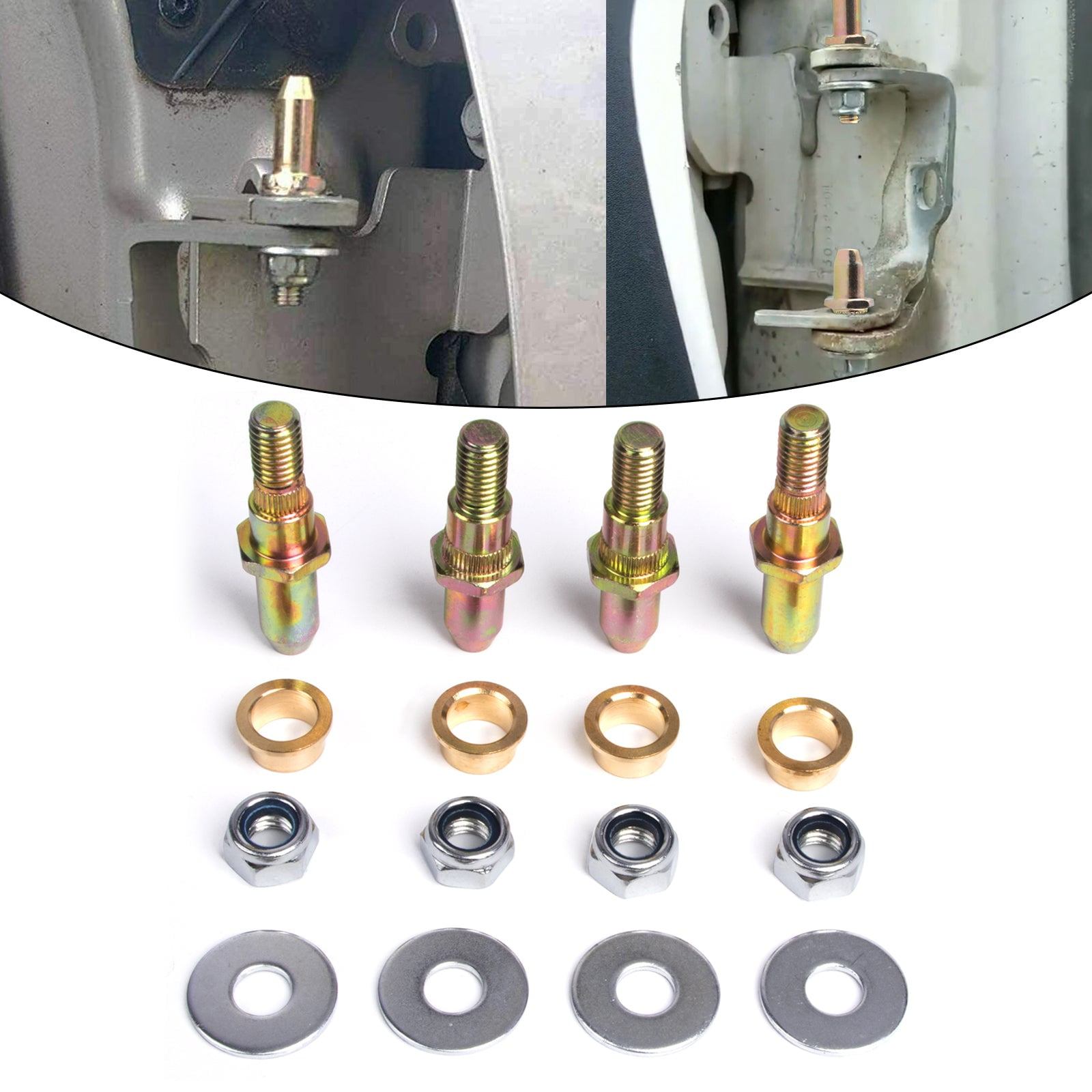 Xotic Tech Car Truck Heavy Duty Front/ Rear Door Hinge Pins Bushing ...