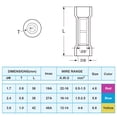 GJX 120Pcs Heat Shrink Wire Connectors,Waterproof Automotive Marine ...