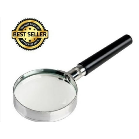 50mm 2 inches Magnification Handheld Classic 10X Magnifier Magnifying ...