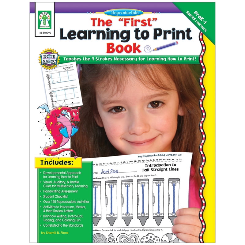 Carson Dellosa The First Learning To Print Book Gr Gr Pk-K 804092 ...