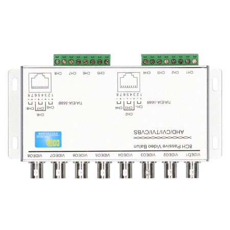 8 Channels Video Balun 720P/1080P AHD/CVI/TVI/CVBS Passive Video ...