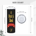 20 oz Stainless Steel Insulated Tumbler - Music & Band Design with ...