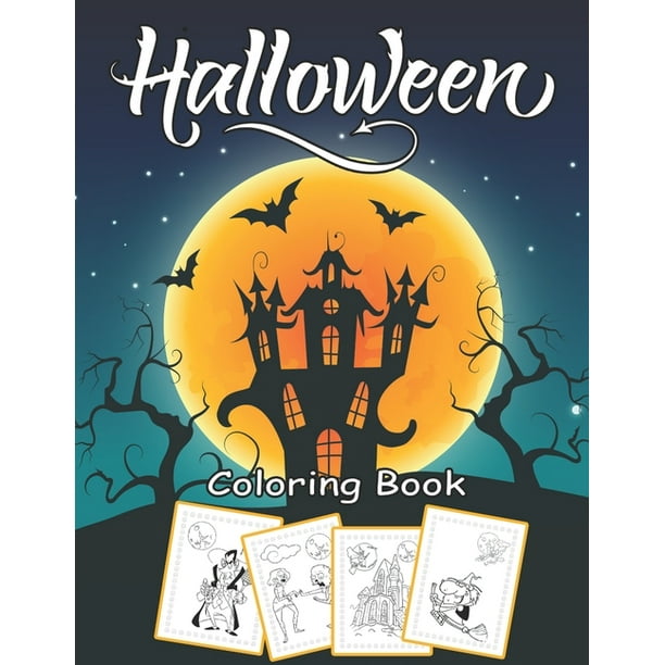 Halloween coloring Book : A Spooky Fun Workbook For Learning, Coloring ...