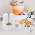 100 Count 5 oz Disposable Paper Cups Small Mouthwash Cups Mini White ...
