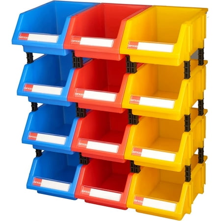 Organizer Bins Plastic Storage Bins Tool Storage Bins Stacking storage ...