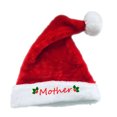 Family Matching Christmas Hat Santa Caps Personalized Party Fluffy Hat ...