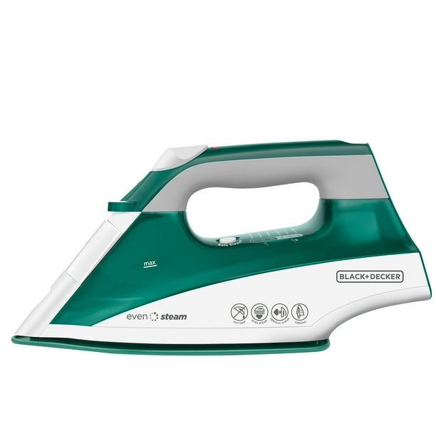 Plancha de Vapor Black & Decker EvenSteam Suela Ceramica Verde IR2155 ...