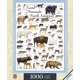 MasterPieces 1000 Piece Jigsaw Puzzle - Land Mammals of North America ...
