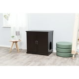 TRIXIE XL Wooden Litter Box Enclosure with Storage Drawer, for Large ...