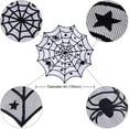 Vorkoi Lace Spider Web Table Topper Cloth, 40-Inch Round Black ...