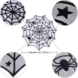 Vorkoi Lace Spider Web Table Topper Cloth, 40-Inch Round Black ...