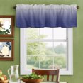 Blue Gray Valances for Windows, Gradient Valance Rod Pocket Window ...