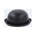 Bowler Hat Kitchen Colander Strainer, Black, for Pasta, Fruits and ...