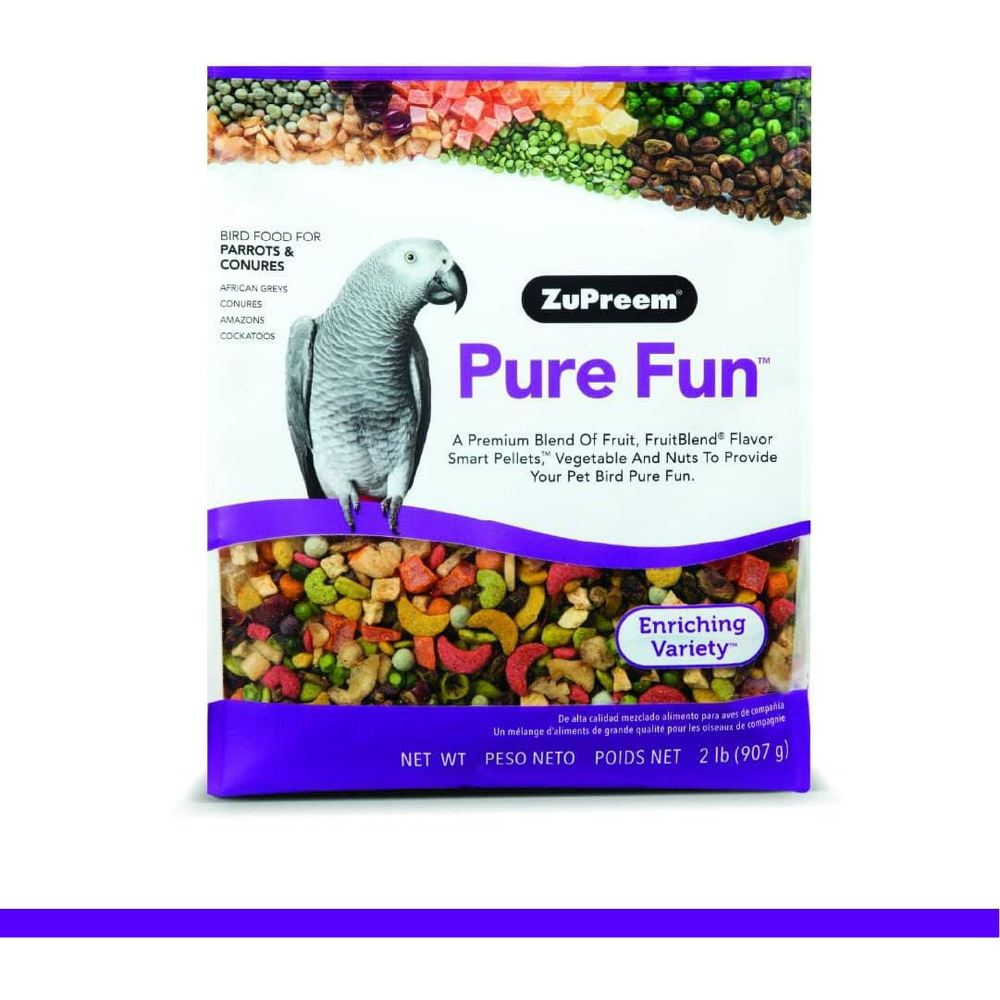 Click here for Zupreem Pure Fun Bird Food For Parrots & Conures S prices