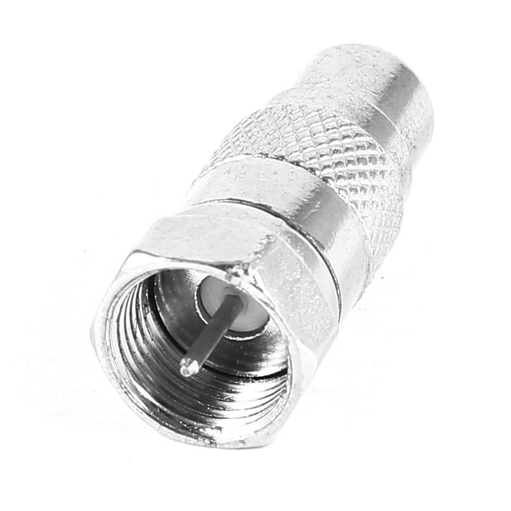 F Type Male Coaxial to RCA Female Adapter Adaptor TV Connector ...