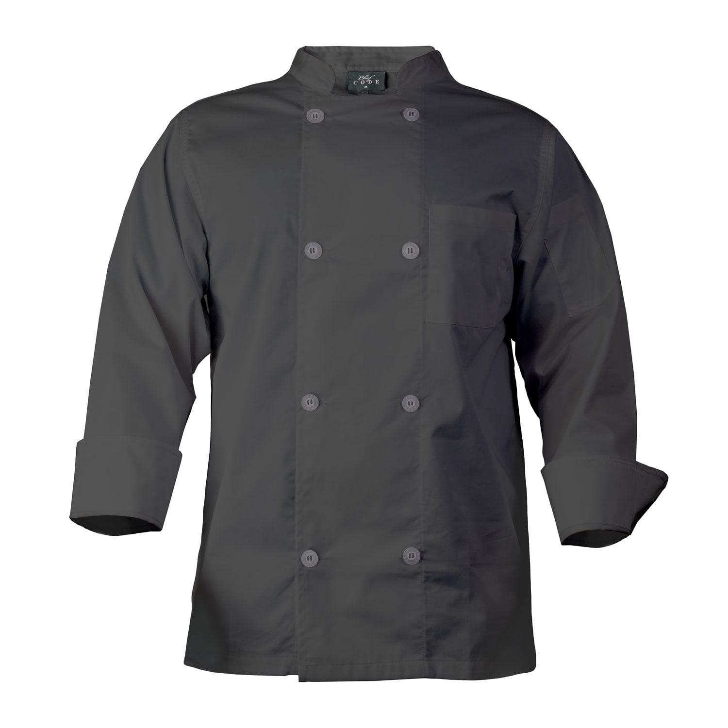 CHEF CODE Chef Coat with 8 Pearl Buttons, Double Breasted Front ...