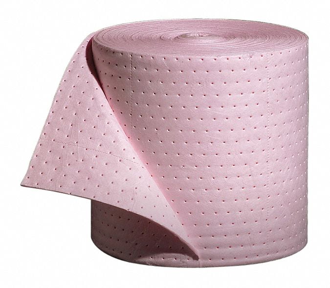 Pig Absorbent Roll,Chem/Hazmat,Pink,150 ft.L MAT303 - Walmart.com