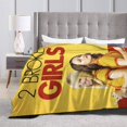 2 Broke Girls Fleece Blanket, Very Soft Microfiber Flannel Blanket For Couch Warm And Cozy For ...