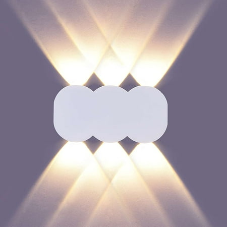 Modern 6W LED Indoor Wall Light, Rectangular Up Down Spot Wall Light ...