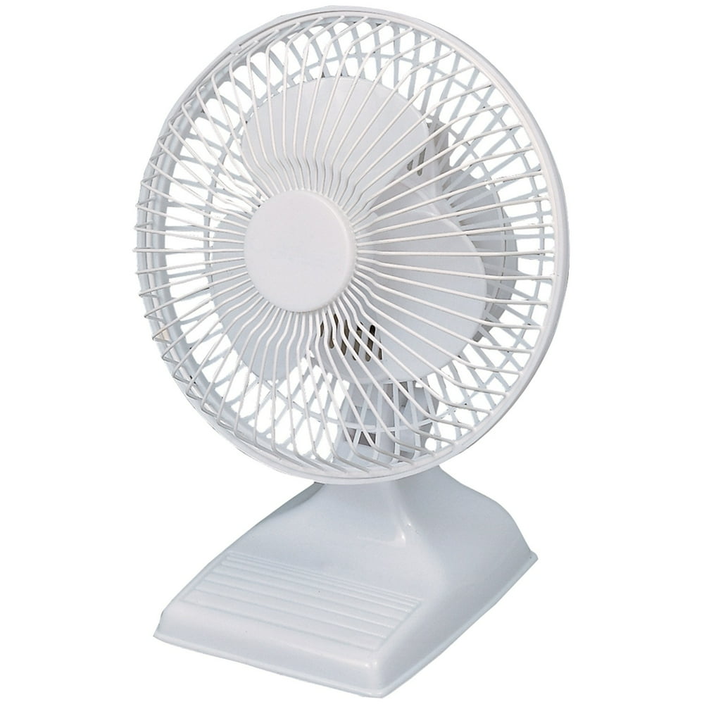 Optimus 6 inch Personal Table Fan in White - Walmart.com - Walmart.com