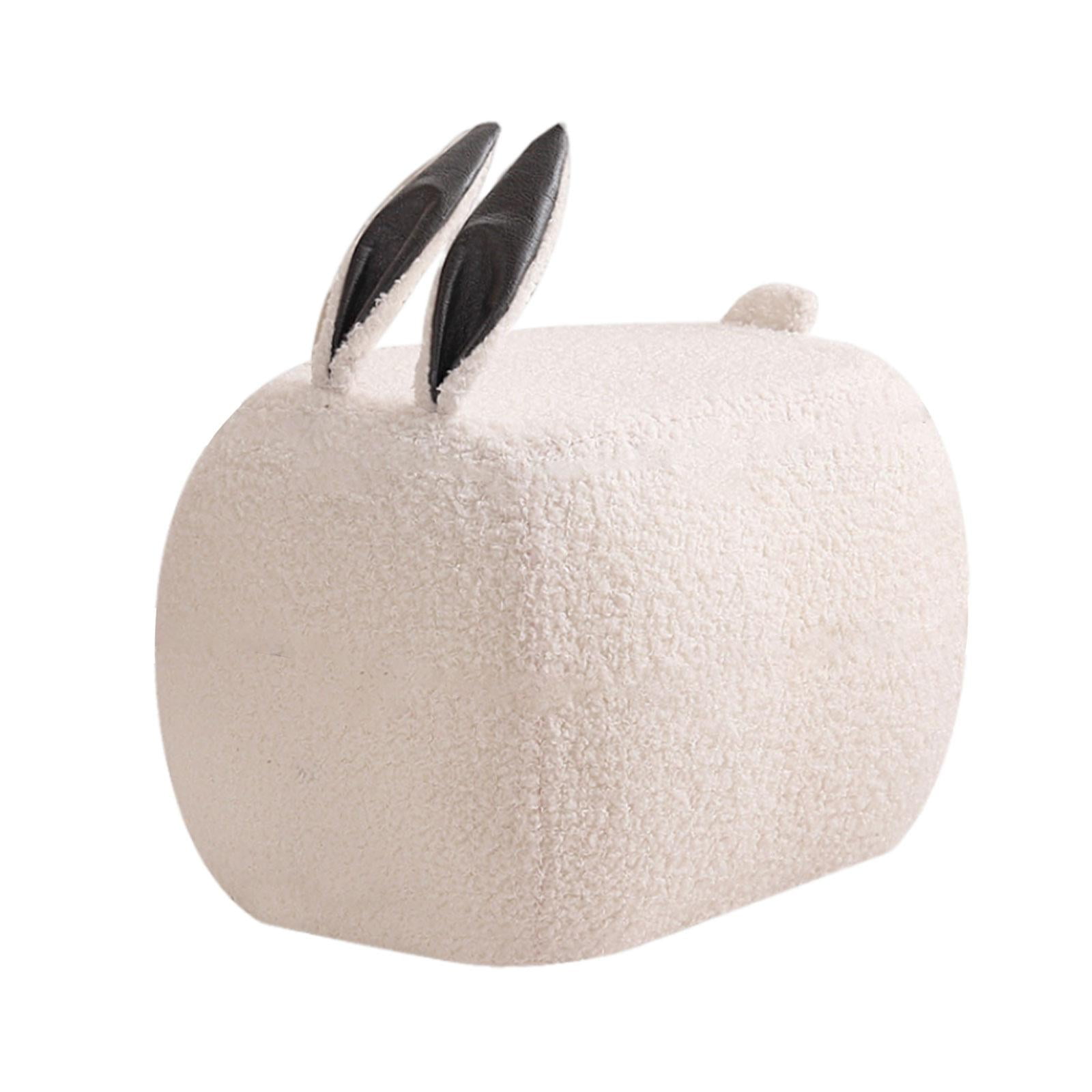 Kids Rabbit Shape Footrest Foot Stool Ottoman Stepstool Lightweight ...