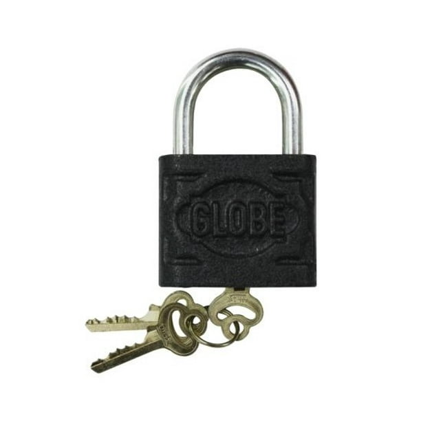 40mm solid iron Globe Padlock 3 Keys - Walmart.com - Walmart.com