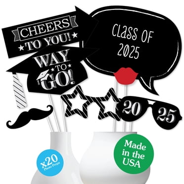 Big Dot of Happiness Grad Decorations - Funny Hello College Graduation ...