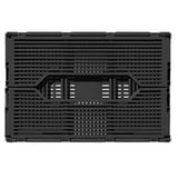 OnDisplay Stackable Folding Desk/Beauty/Closet Storage Crate (Black, 1 ...