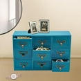 Drawers Storage Cabinet, 9 Drawers Apothecary Cabinet with Labels ...
