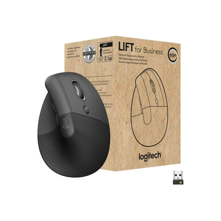 Logitech Lift for Business - Vertical mouse - ergonomic - 6 buttons ...