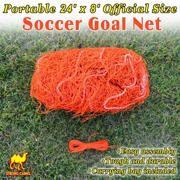 Gared Sports SN824-3O 8 ft. x 24 ft. Soccer Net 3 MM - Orange - Walmart.com