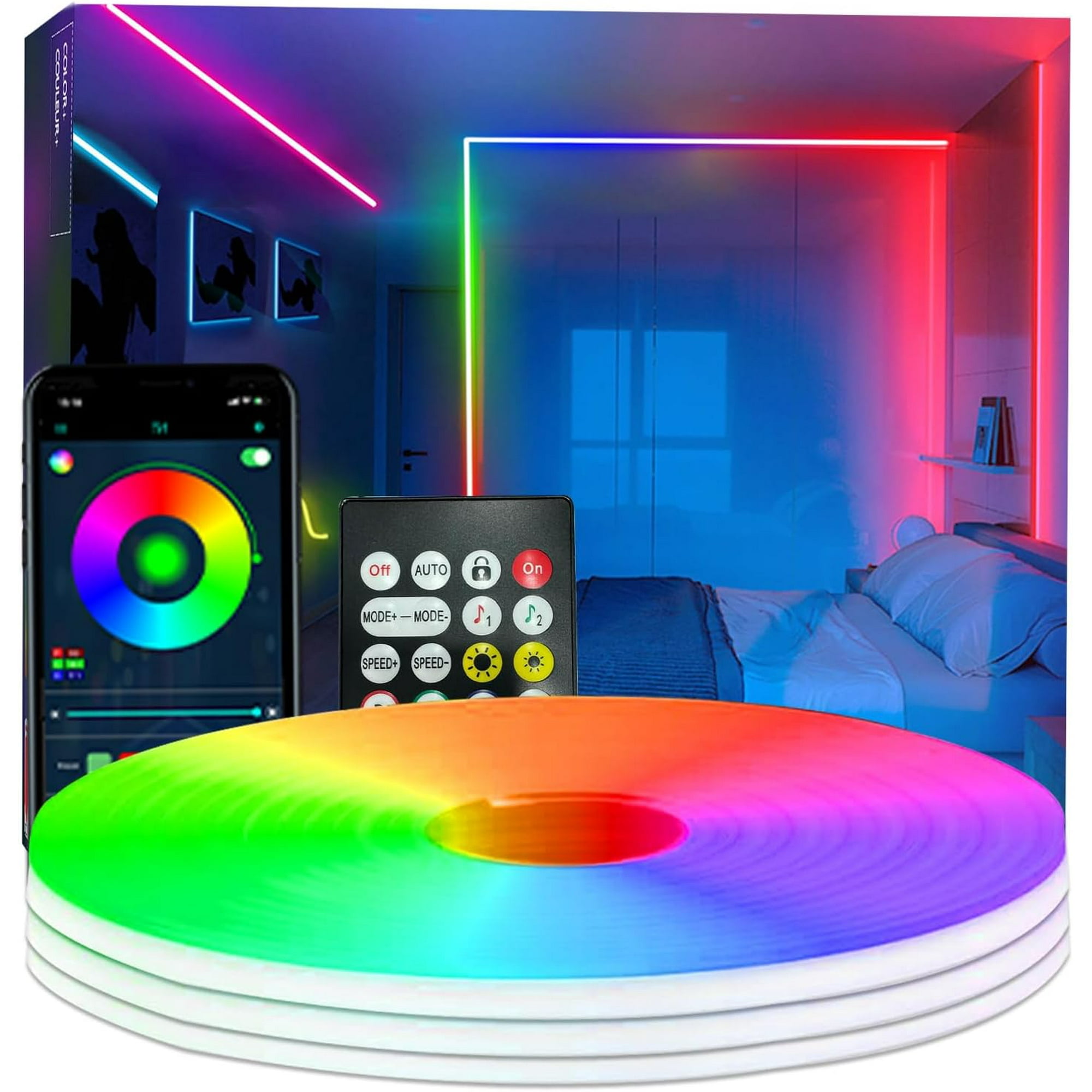 Click here for Siabc-50ft Neon Rope Lights rgb+Ic Flexible Led Li... prices