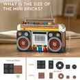 Retro Radio Classic Series Building Blocks Set, Collectible Vintage ...