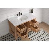 Ari Kitchen & Bath Marina Farmhouse 42" Solid Wood Bathroom Vanity in ...