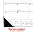 2026 Staples 21.75" x 17" Monthly Desk Pad Calendar White/Black ...